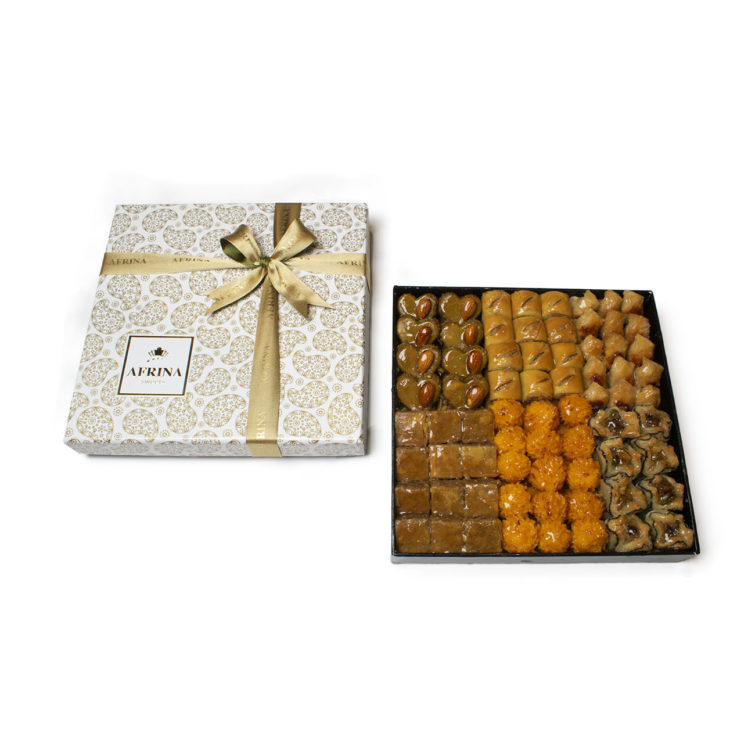 Baklava White Box – Afrina Sweets
