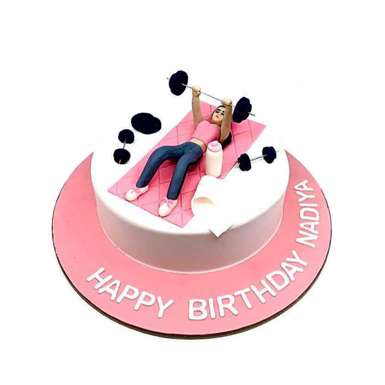 Gym Birthday Cake – Afrina Sweets